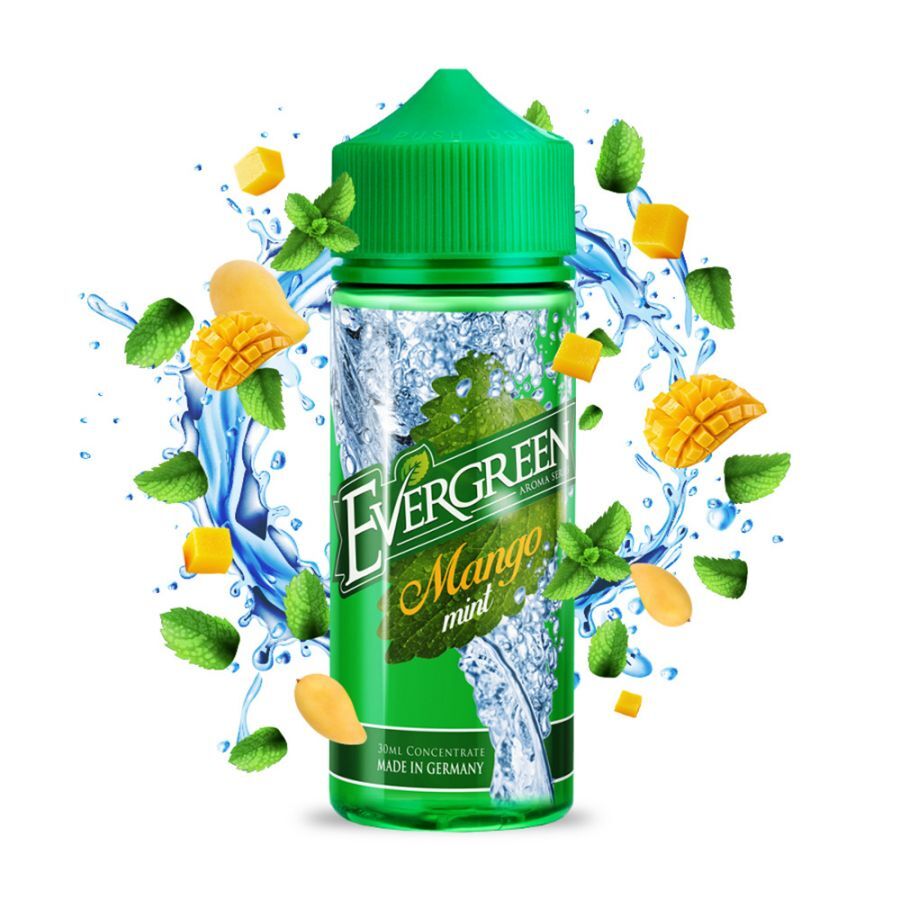 EVERGREEN Mango Mint Longfill Aroma 10ml – Exotische Mango & Minze